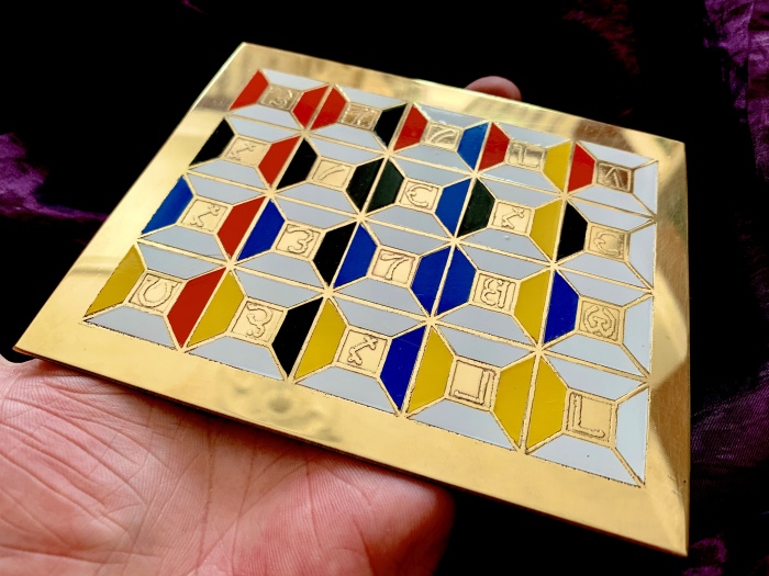 Hand-Crafted Brass Enochian Tablet of Union - Dæmonic Dreams Occult ...